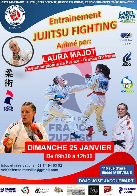Entraînement Jujitsu Fighting avec Laura MAJOT - CLUB D’ARTS MARTIAUX ...